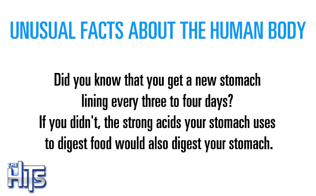 16 Unusual Facts About The Human Body