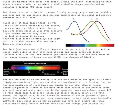 An Explanation: WHAT COLOUR IS THE DRESS?!