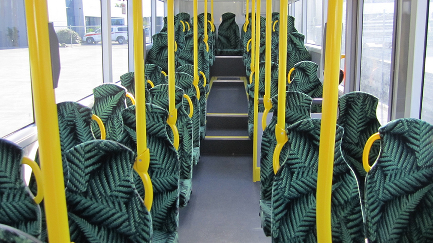 The reason why bus seats are always covered in hideous patterns