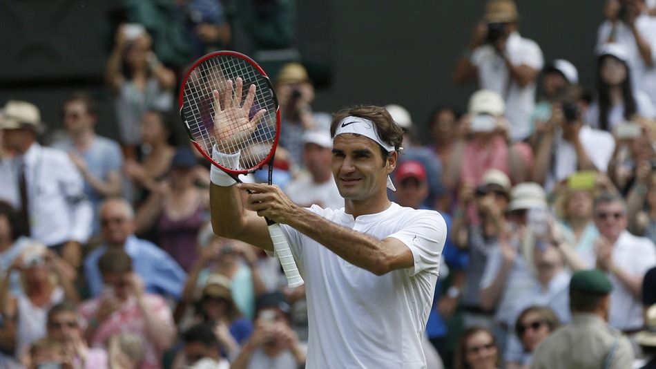 Watch Roger Federer's Insane Trick Shot At Wimbledon
