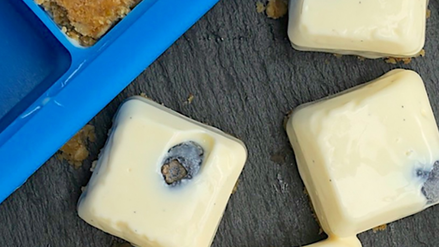 Ice cube cheesecakes recipe