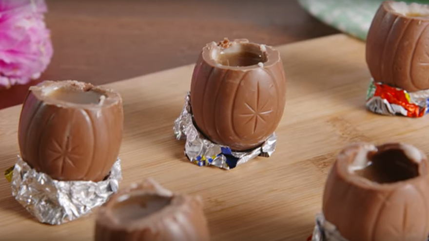 Cadbury Creme Egg shots
