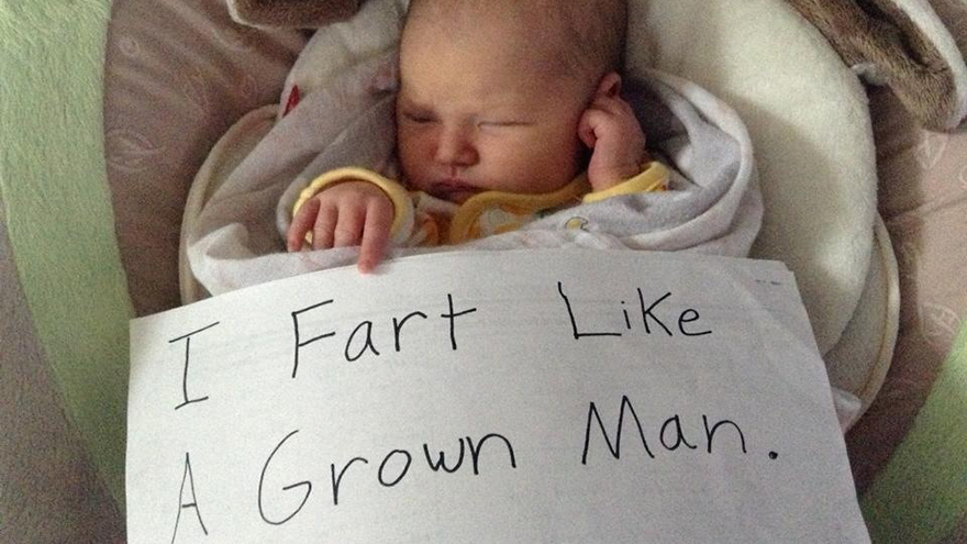 Parents playfully 'baby shame' their little ones and it's hilarious