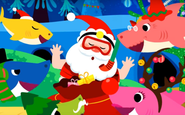 There's now a CHRISTMAS version of Baby Shark!
