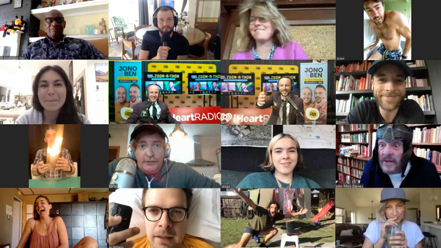 Watch all of the very best bits from Jono and Ben's epic Zoom-A-Thon