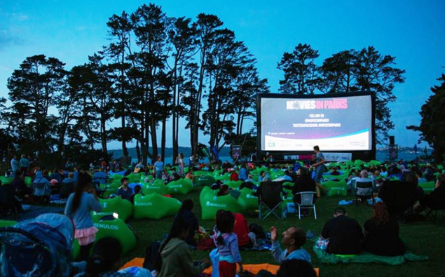 You can watch movies in the park from today and it's absolutely free!