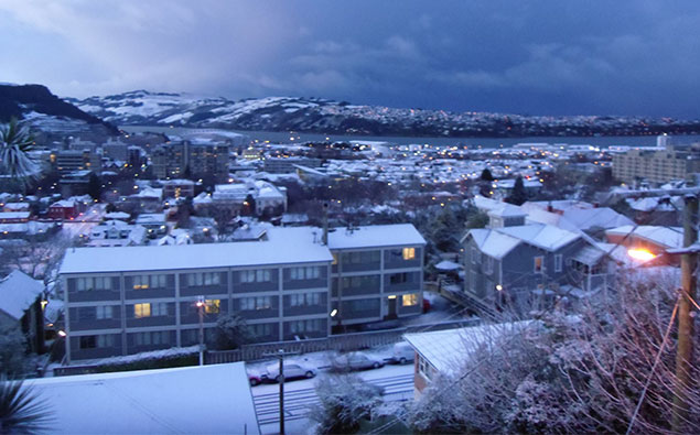 Snow in Dunedin - Aug 8